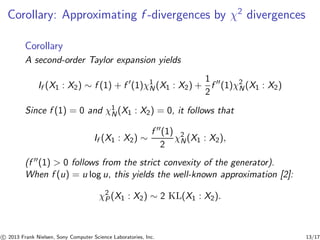 Slides: On the Chi Square and Higher-Order Chi Distances for ...
