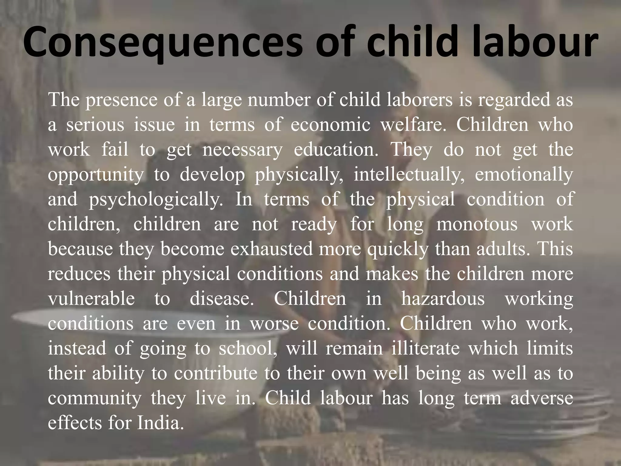 Child labour presentation | PPTX
