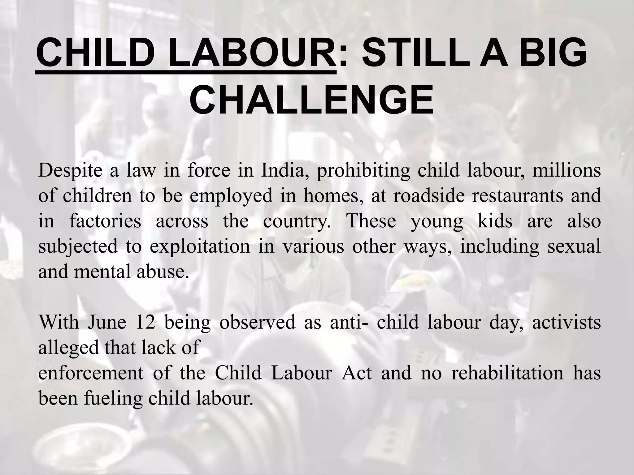 Child labour presentation | PPTX