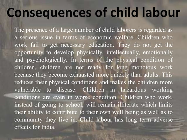Child labour presentation | PPTX