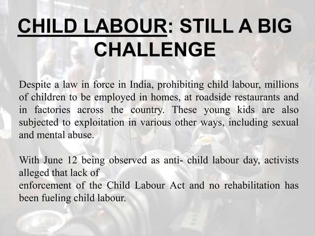 Child labour presentation | PPTX