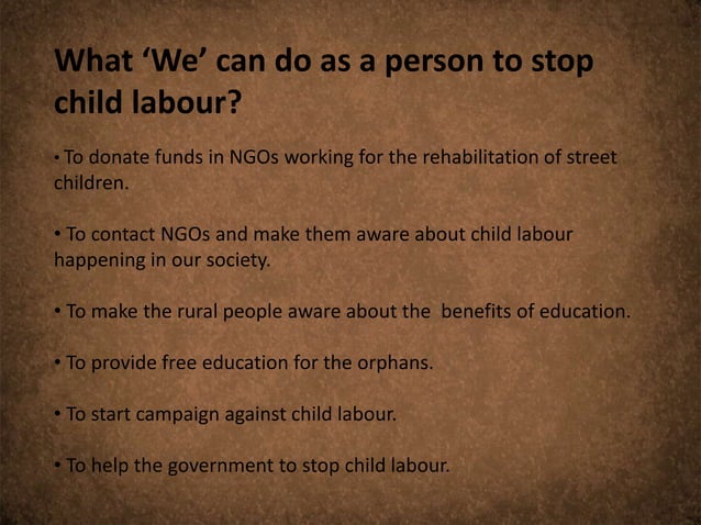 Child labour presentation | PPTX