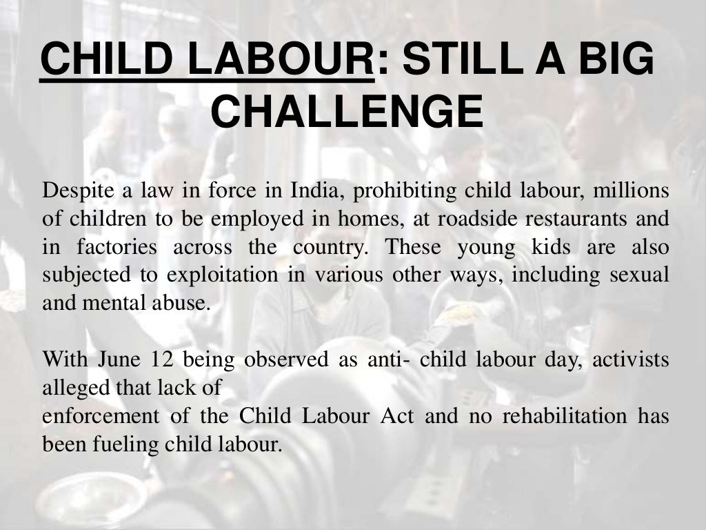 Child labour presentation