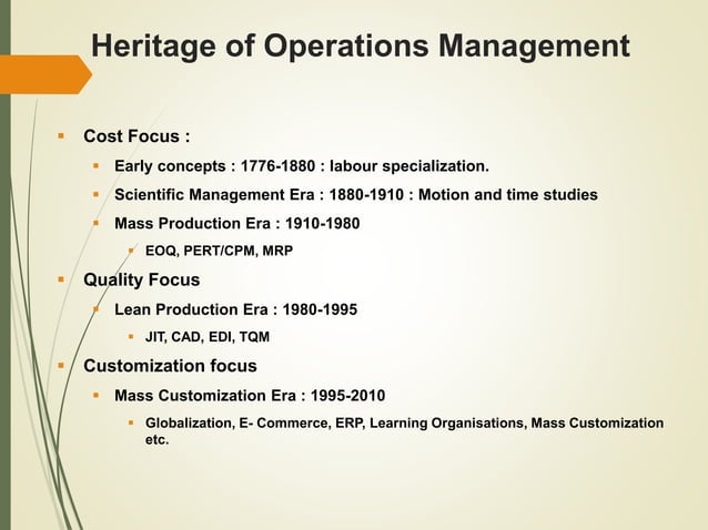 introduction to operation management | PPTX
