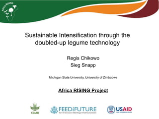Sustainable Intensification through the doubled-up legume technology | PPTX