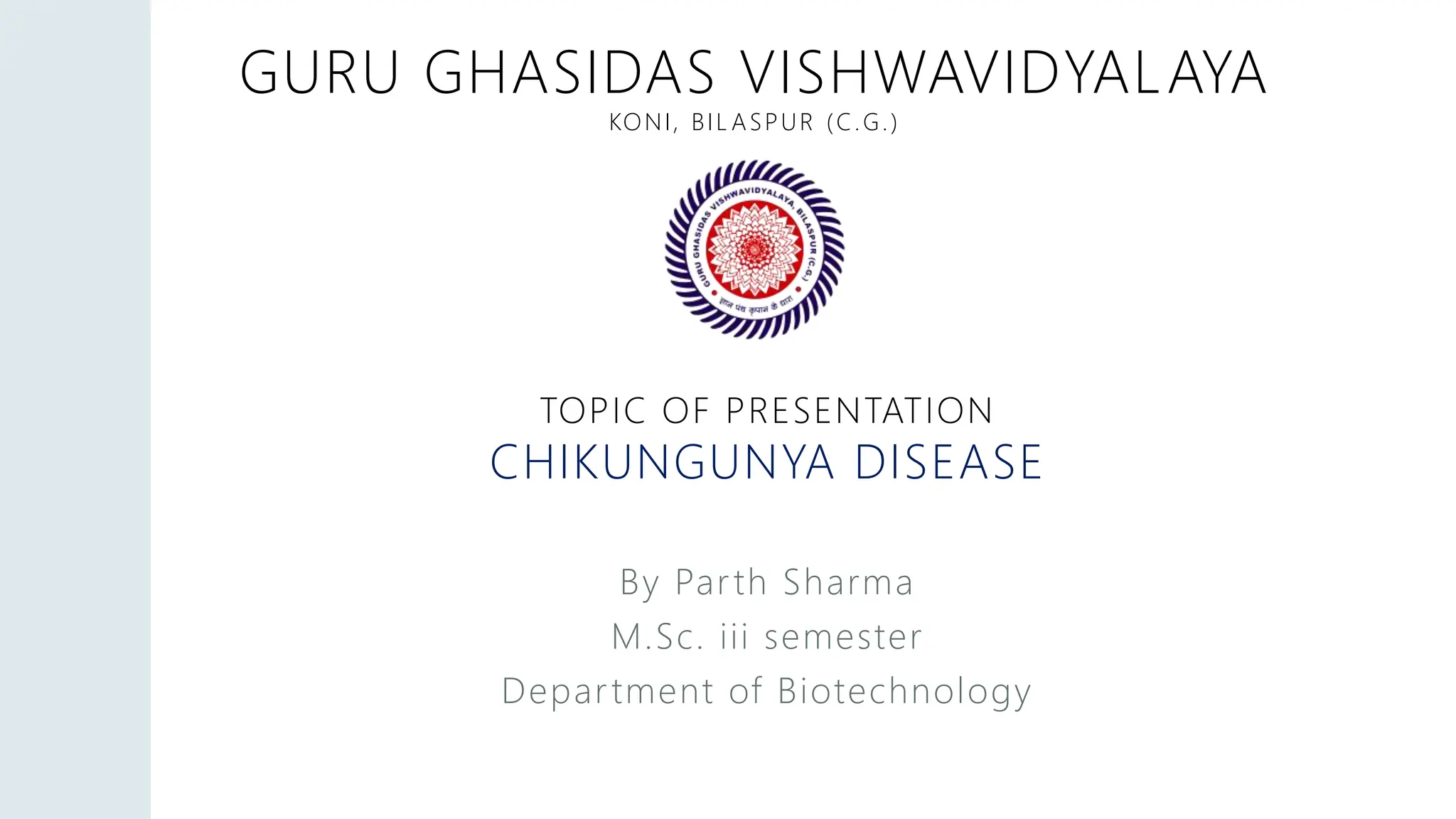 chikungunya disease and it's pathophysiology | PPT