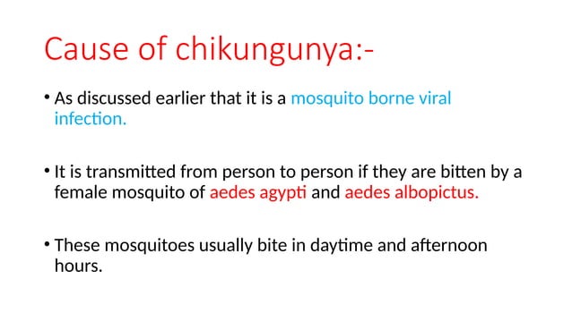 Chikungunya detailed study with pictures | PPTX