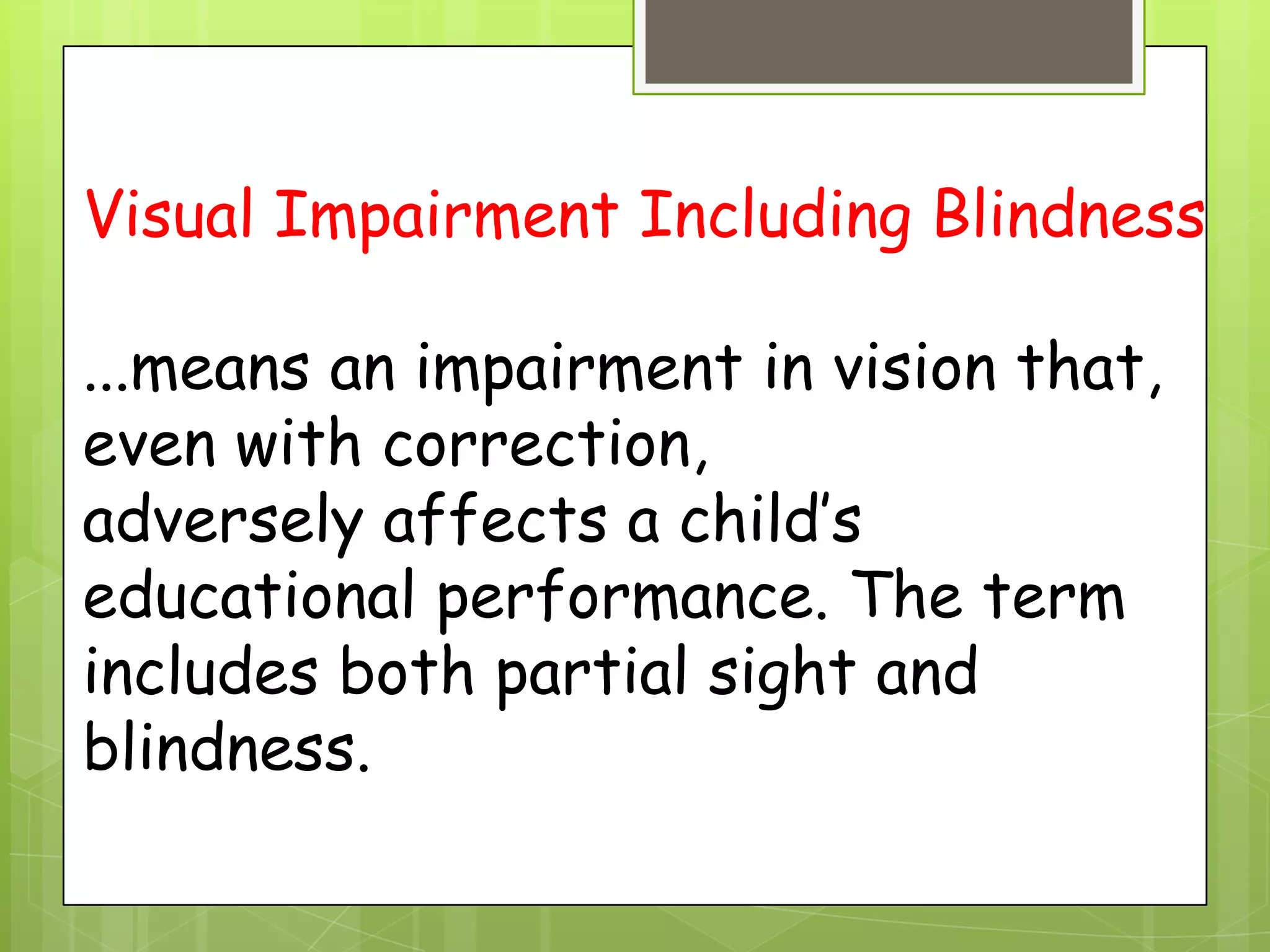 Types of Disabilities | PPTX