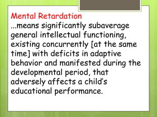 Types of Disabilities | PPTX