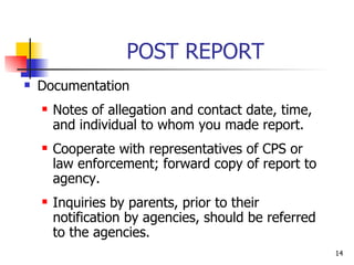 Child Abuse Report Training | PPT