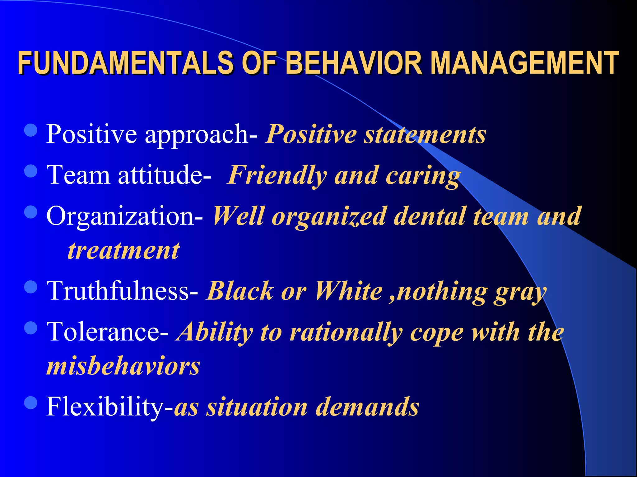 Child behavior management TECHNIQUES | PPT