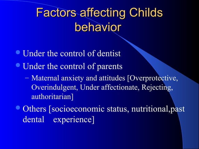 Child behavior management TECHNIQUES | PPT