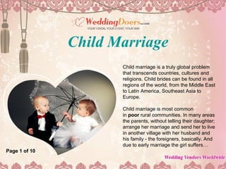 Child marriage | PPT
