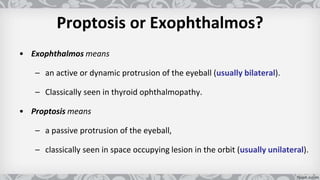 Child Proptosis | PPTX