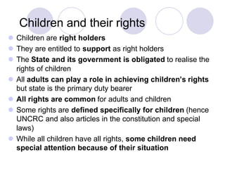 Rights of Children In the Constitution | PDF