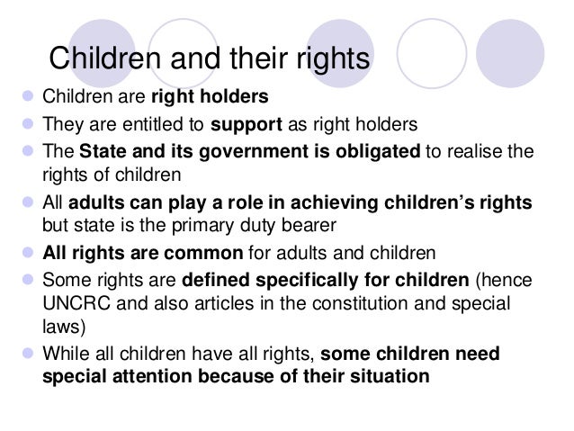 Rights of Children In the Constitution