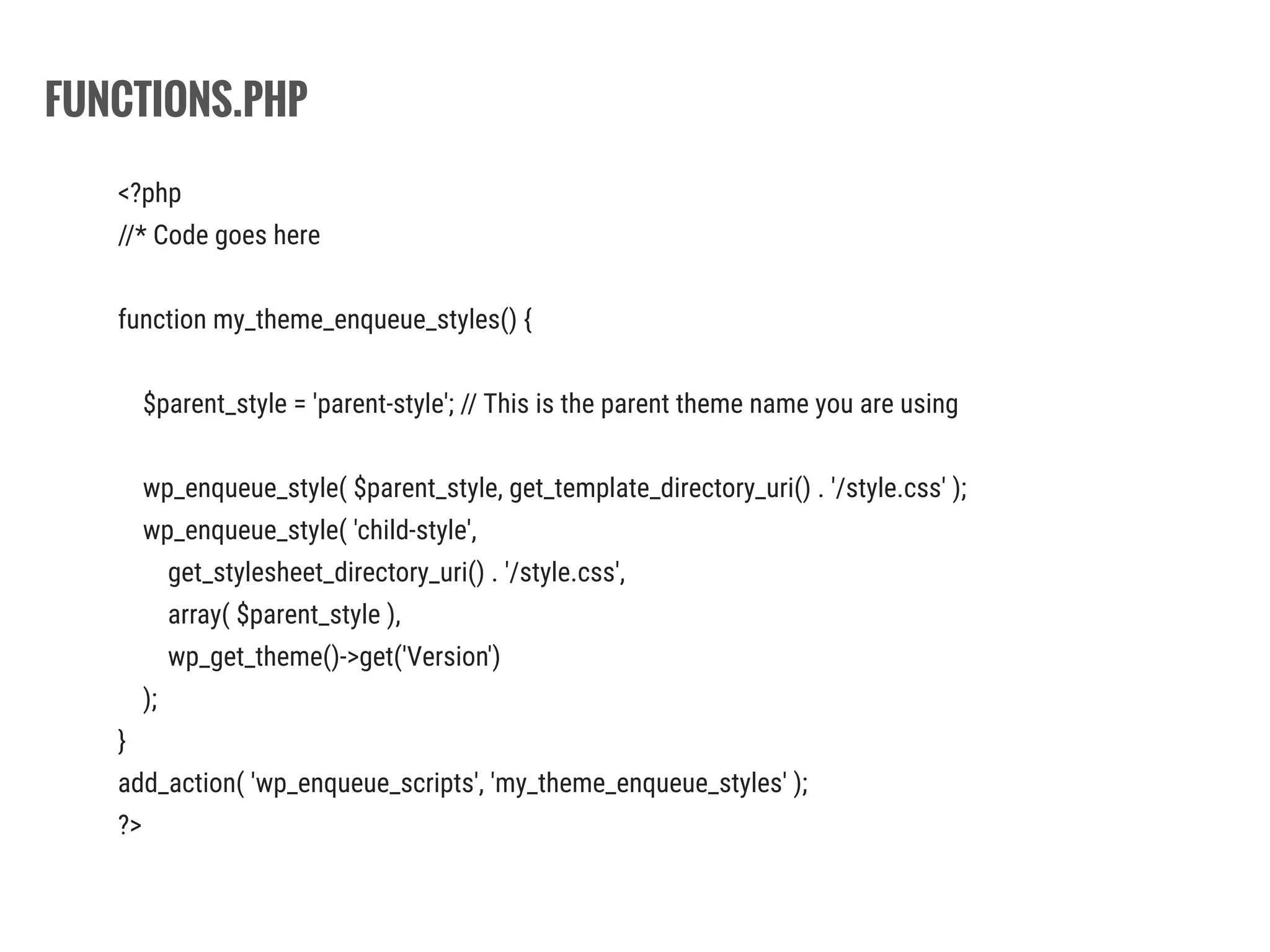 Parent & Child Themes | PDF