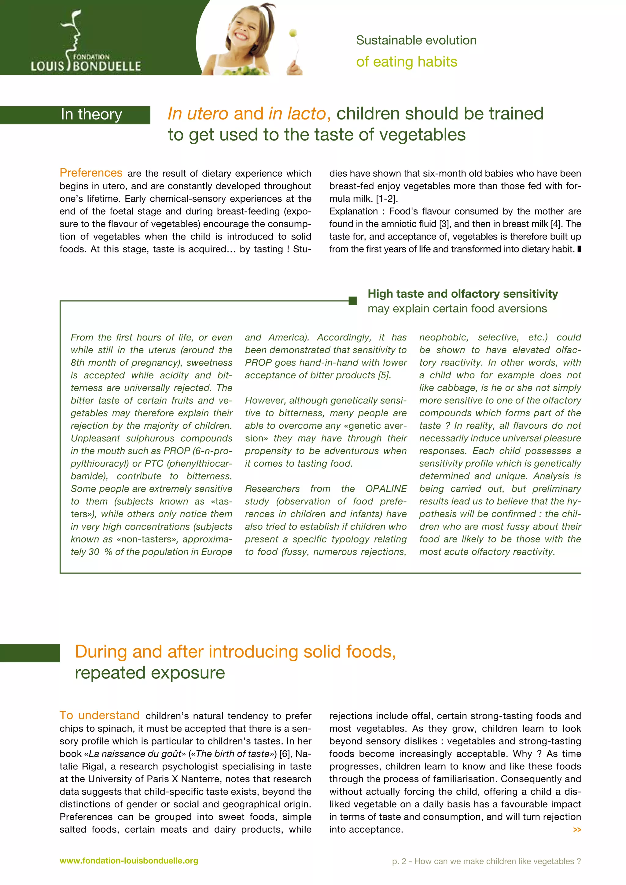 How to make children like vegetables ? | PDF