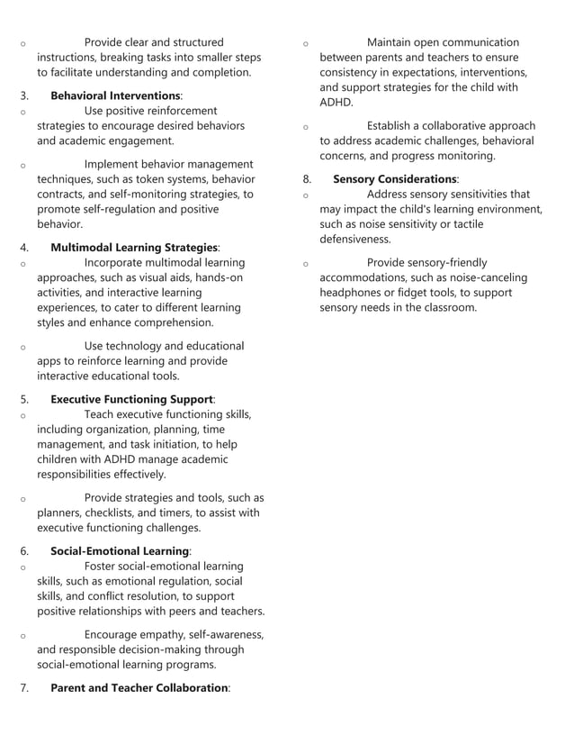 attention deficit hyperactivity disorders | PDF