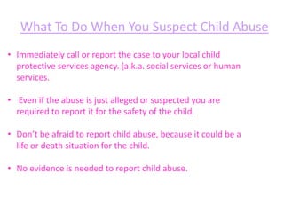 Child abuse | PPTX