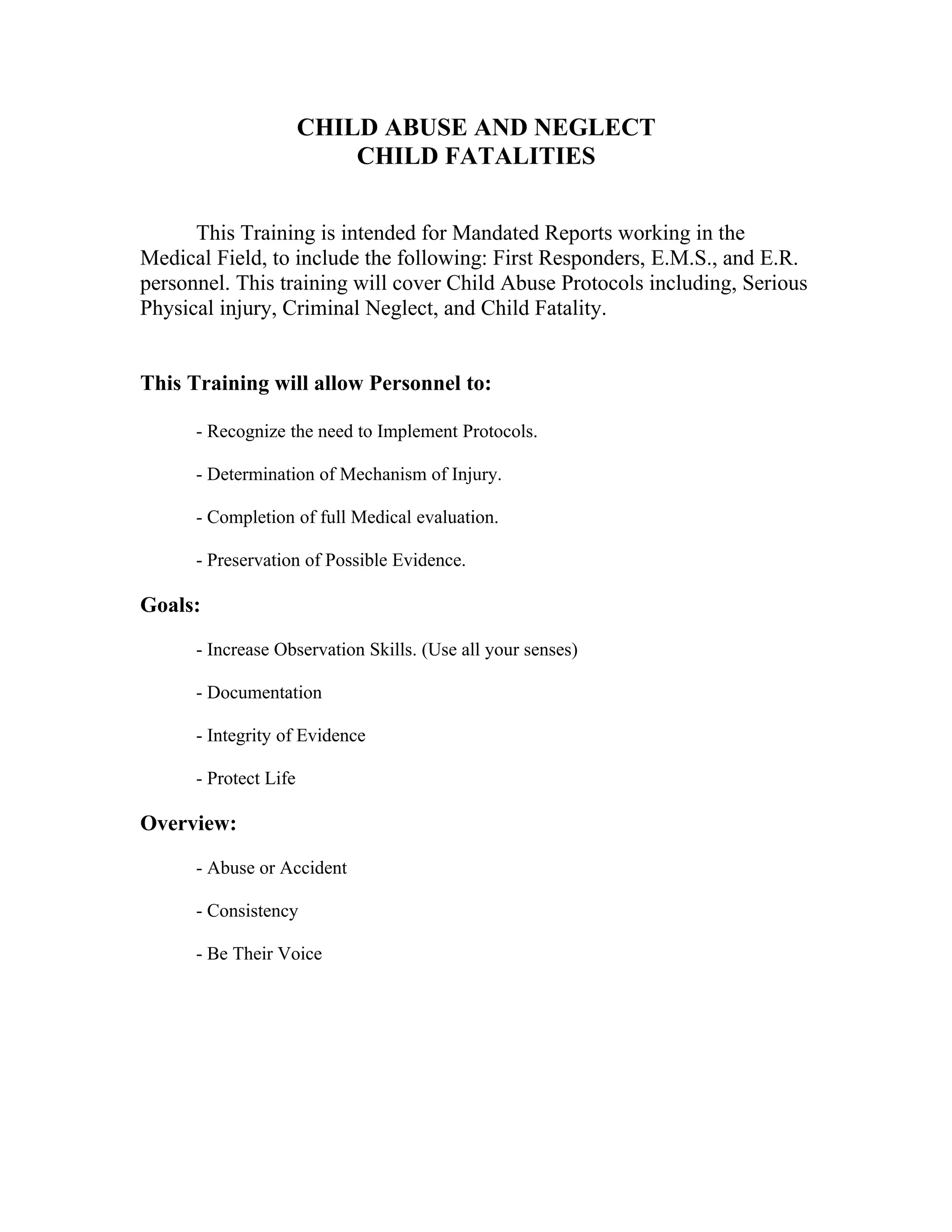 Child abuse and neglect | DOC