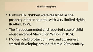 Child Abuse and Neglect AND ITS KNOWLEDGE | PPTX