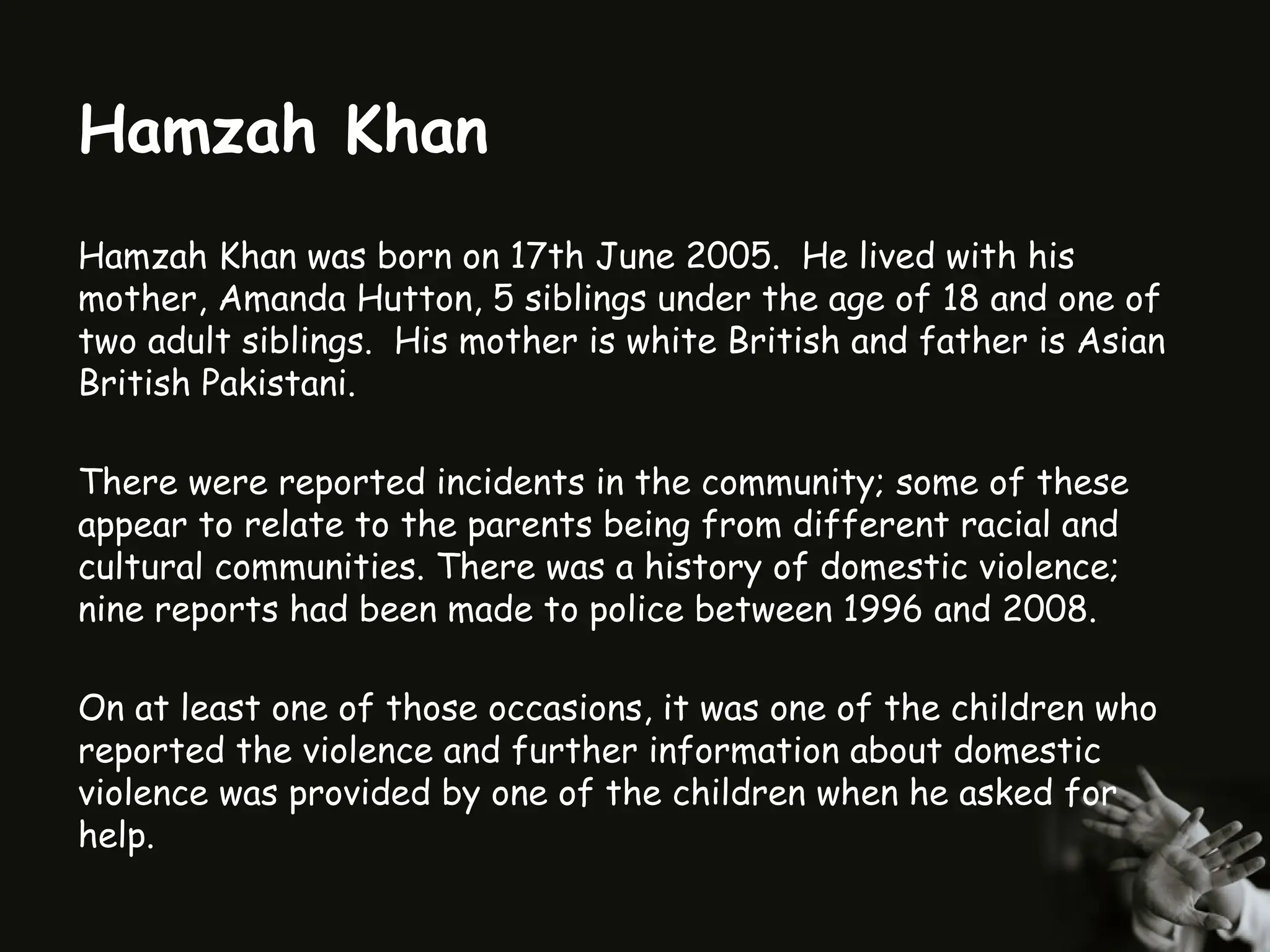 Child Abuse Case Study.pptx Hamzah Khan the Invisible Boy | PPTX