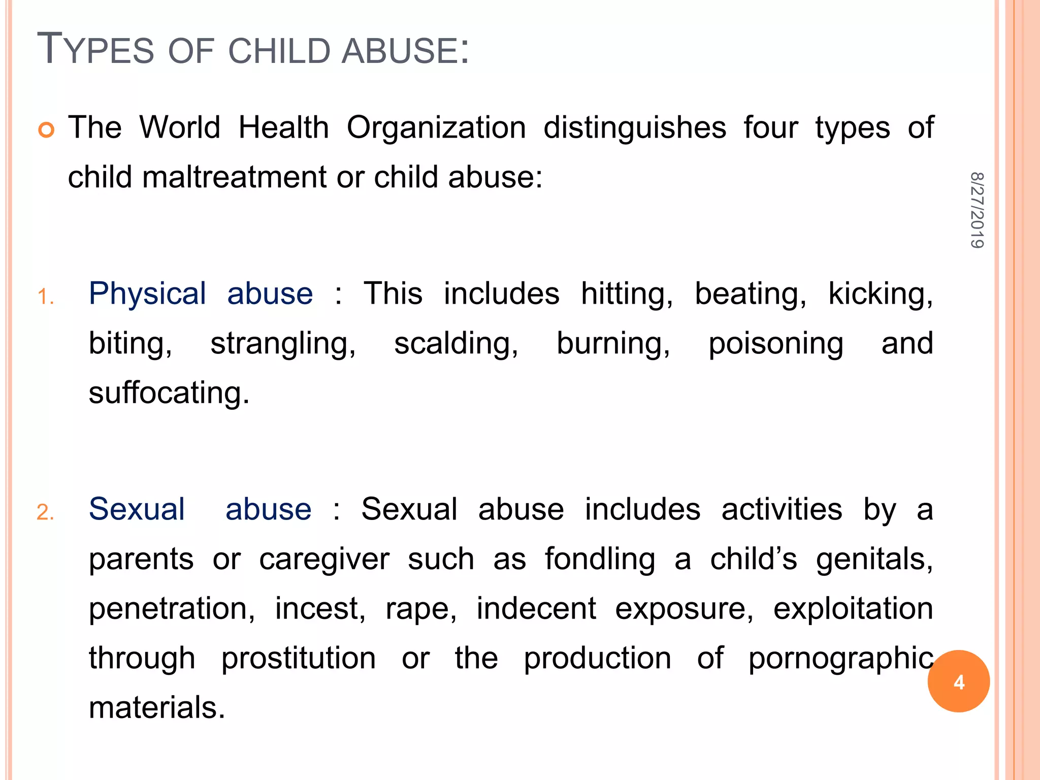 Child abuse, child prostitution, child trafficking | PPTX