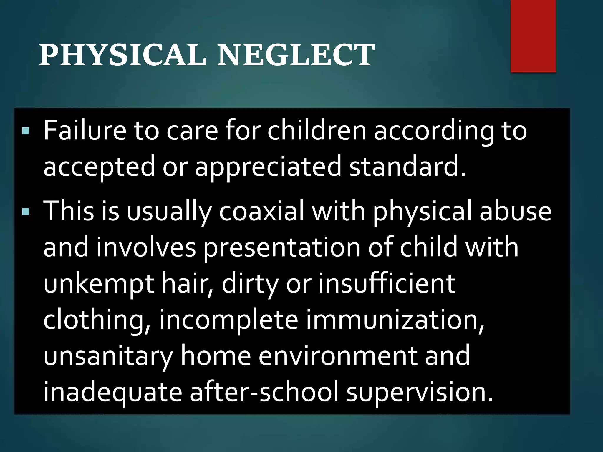 Child abuse & Neglect | PPTX