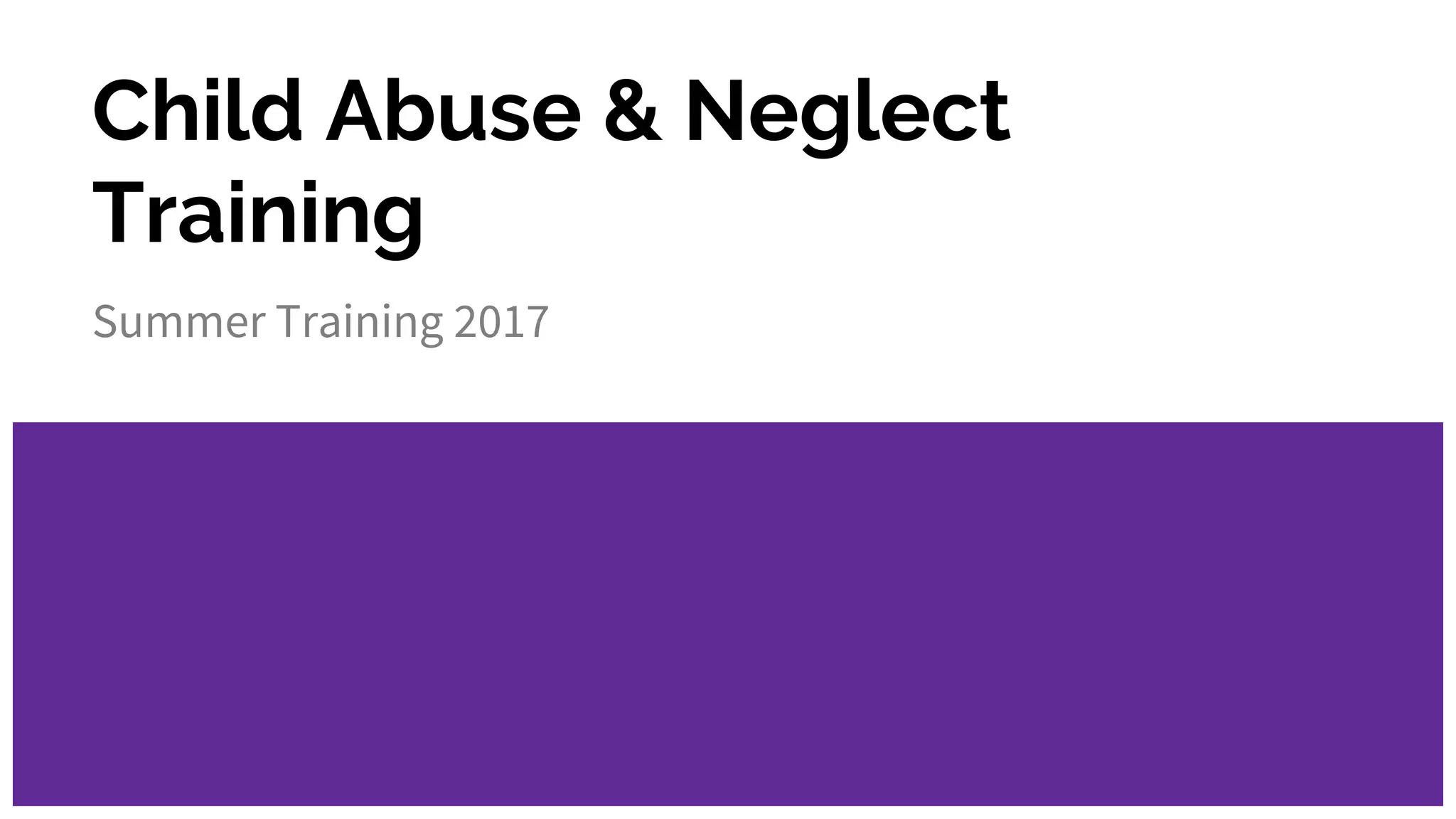 Child Abuse & Neglect | PPT