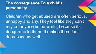 Child abuse presentation | PPTX