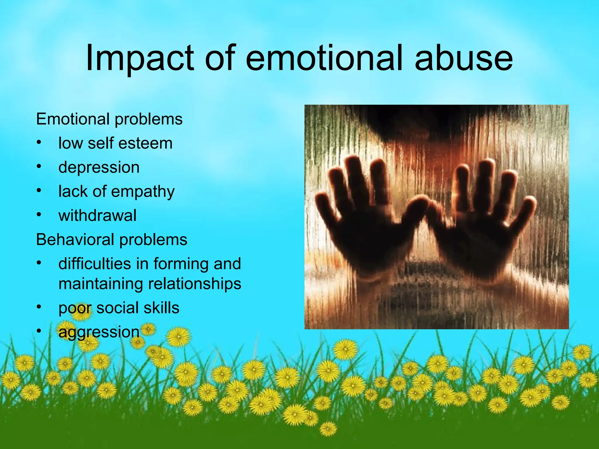 Child abuse symptoms, indicators and impact | PPT