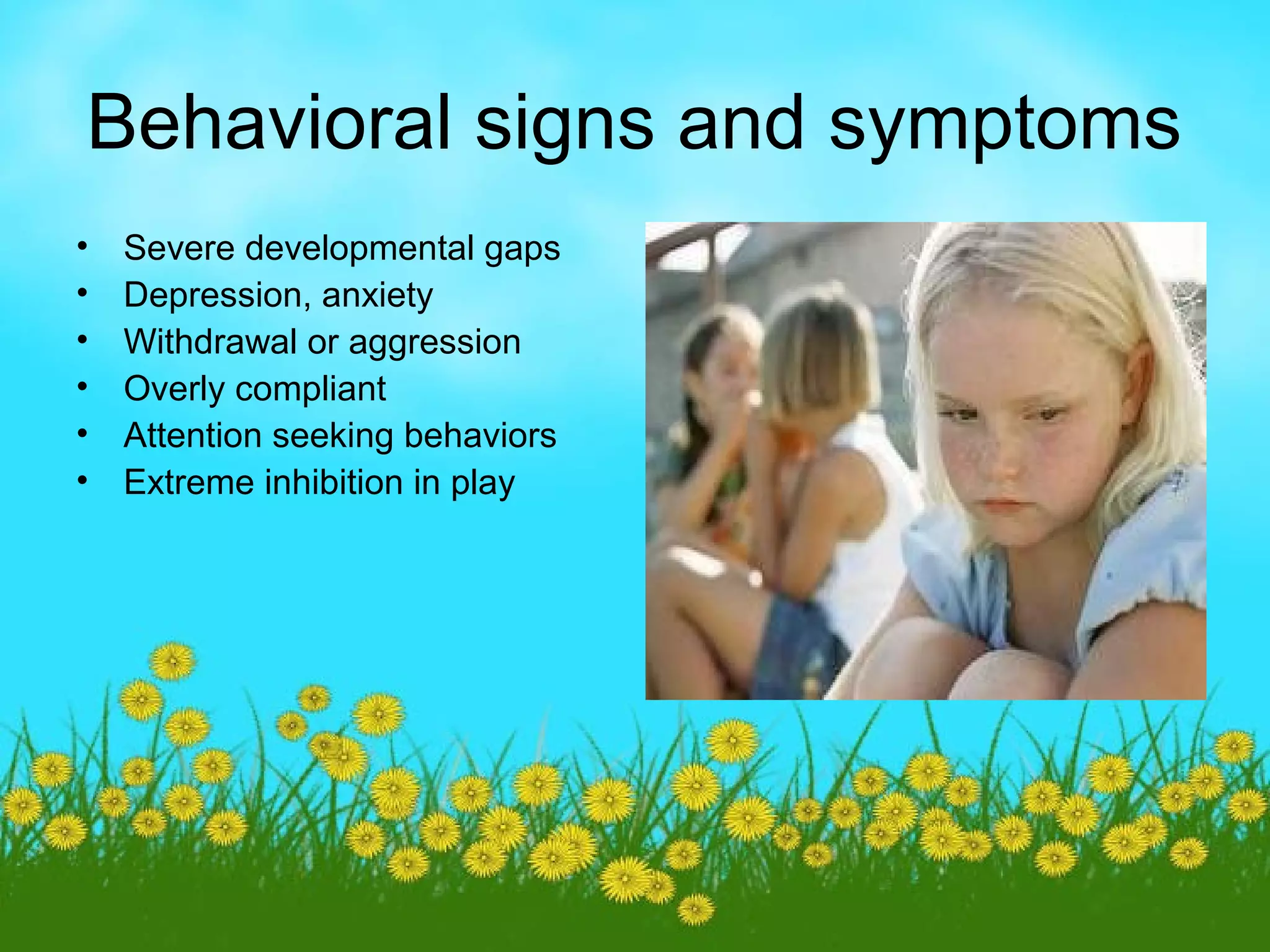 Child abuse symptoms, indicators and impact | PPT