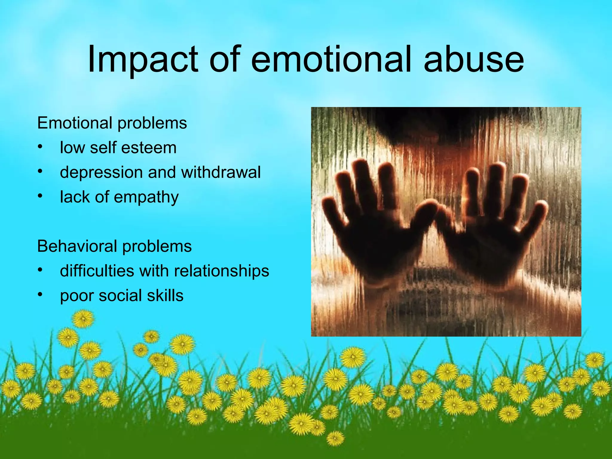 Child abuse symptoms, indicators and impact | PPT
