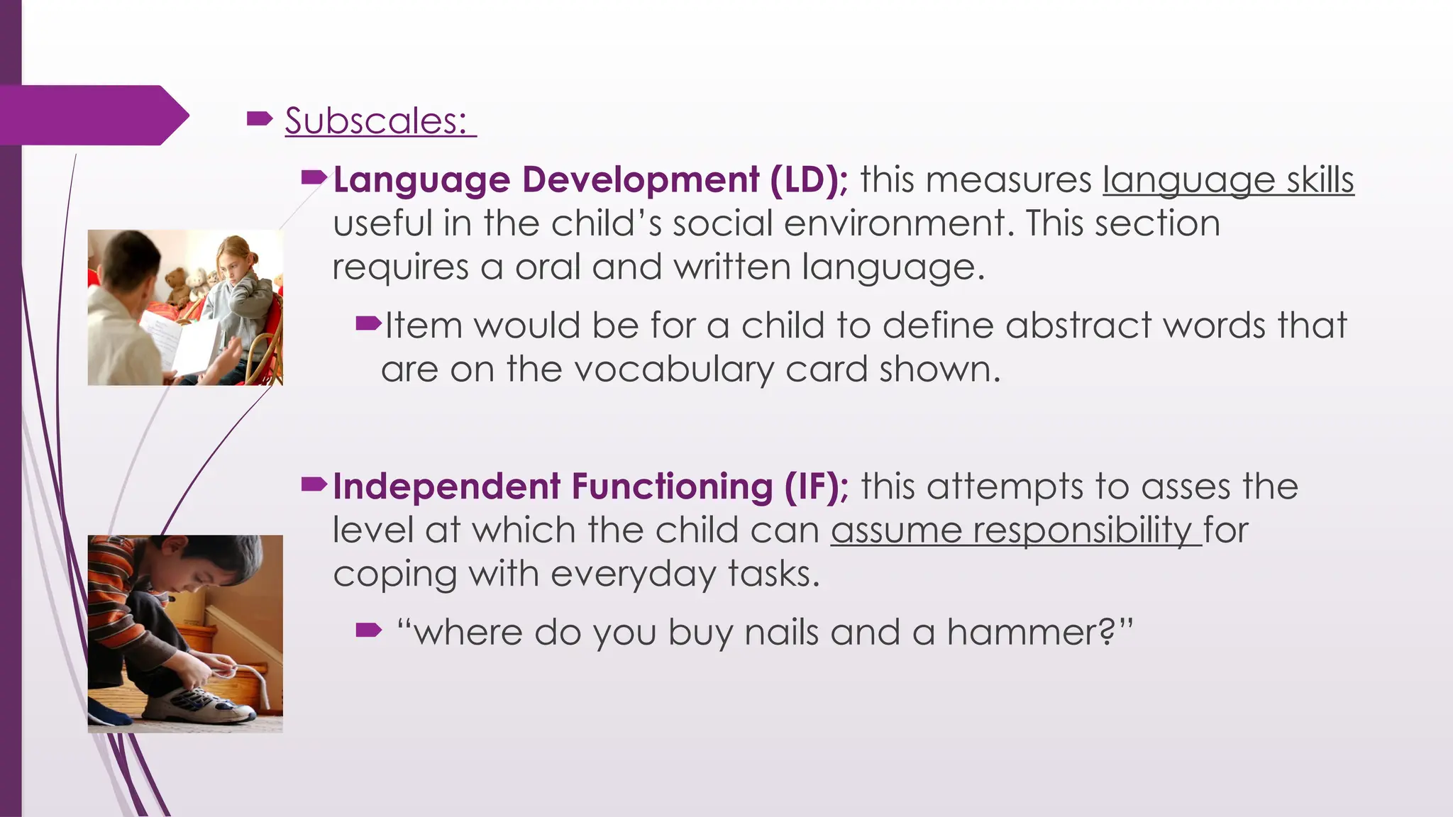 Child Adaptive Behavior Scale - Psychometric assessment | PPTX