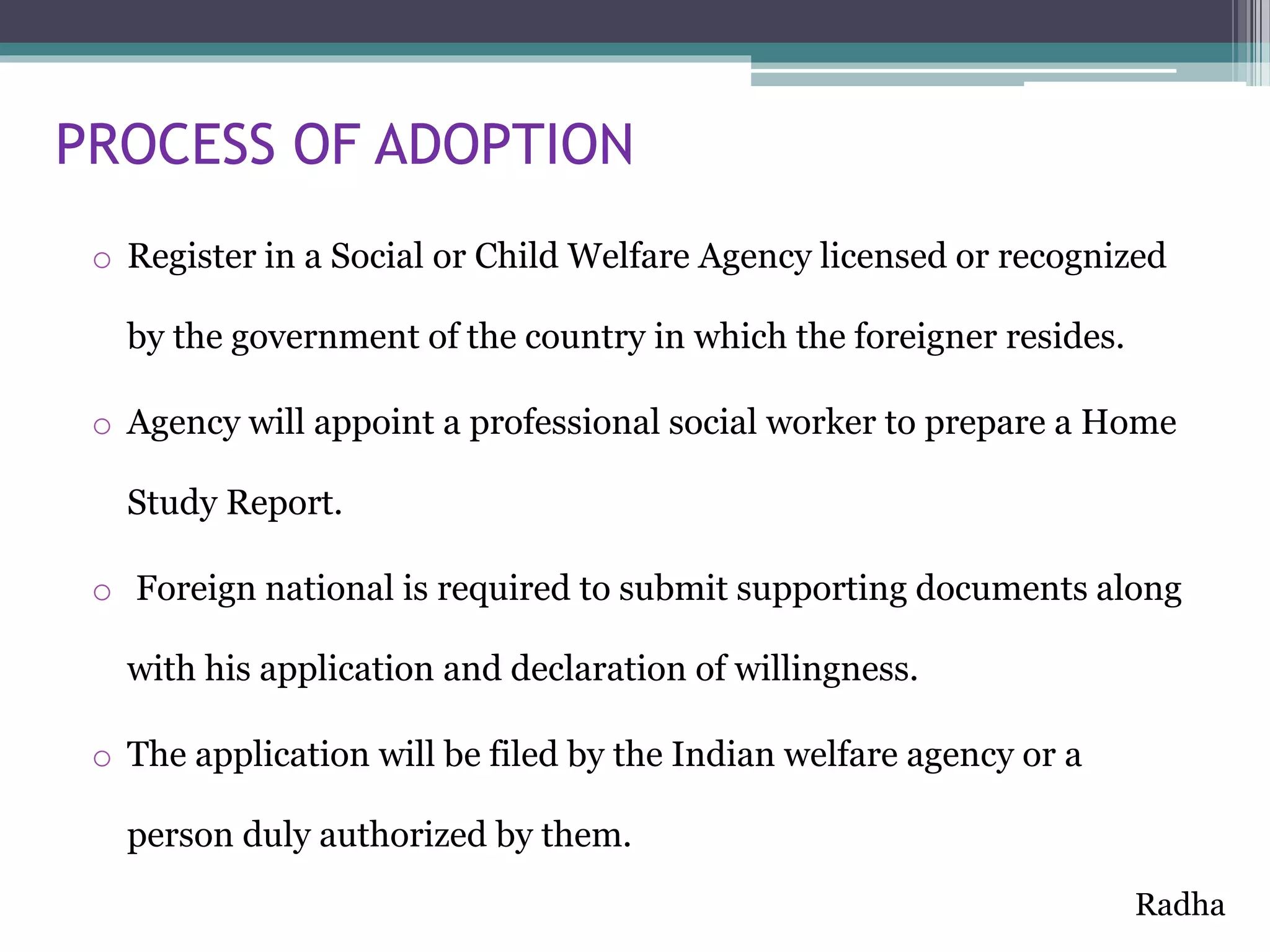Child adoption act | PPTX