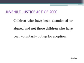 Child adoption act | PPTX