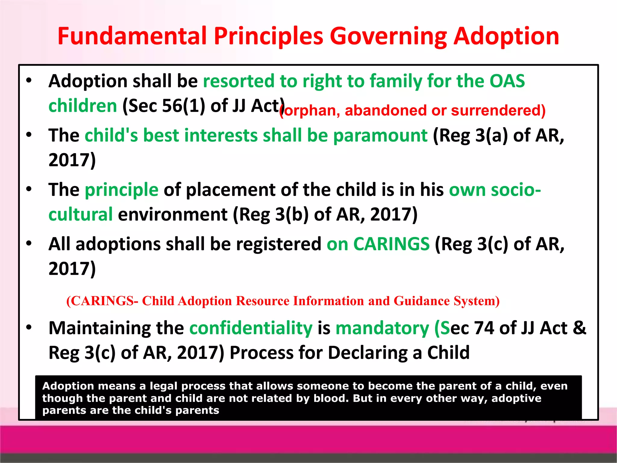 Child adoption process & responsibilities by dr alka mukherjee nagpur m ...
