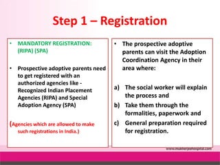 Child adoption process & responsibilities by dr alka mukherjee nagpur m ...