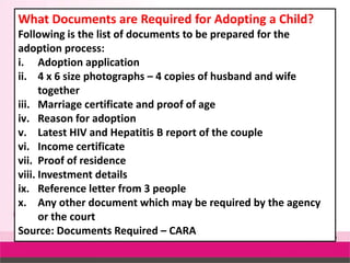 Child adoption process & responsibilities by dr alka mukherjee nagpur m ...