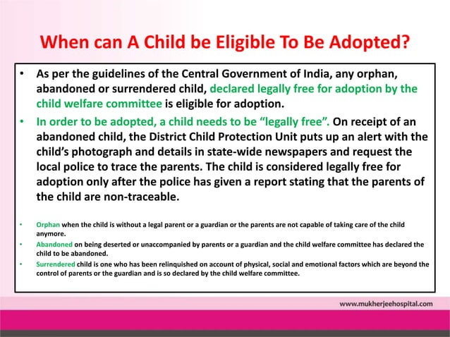 Child adoption process & responsibilities by dr alka mukherjee nagpur m ...