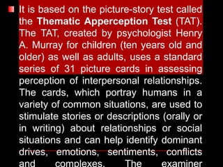 Child Apperception Test by Mariver C. Mangulabnan | PPTX