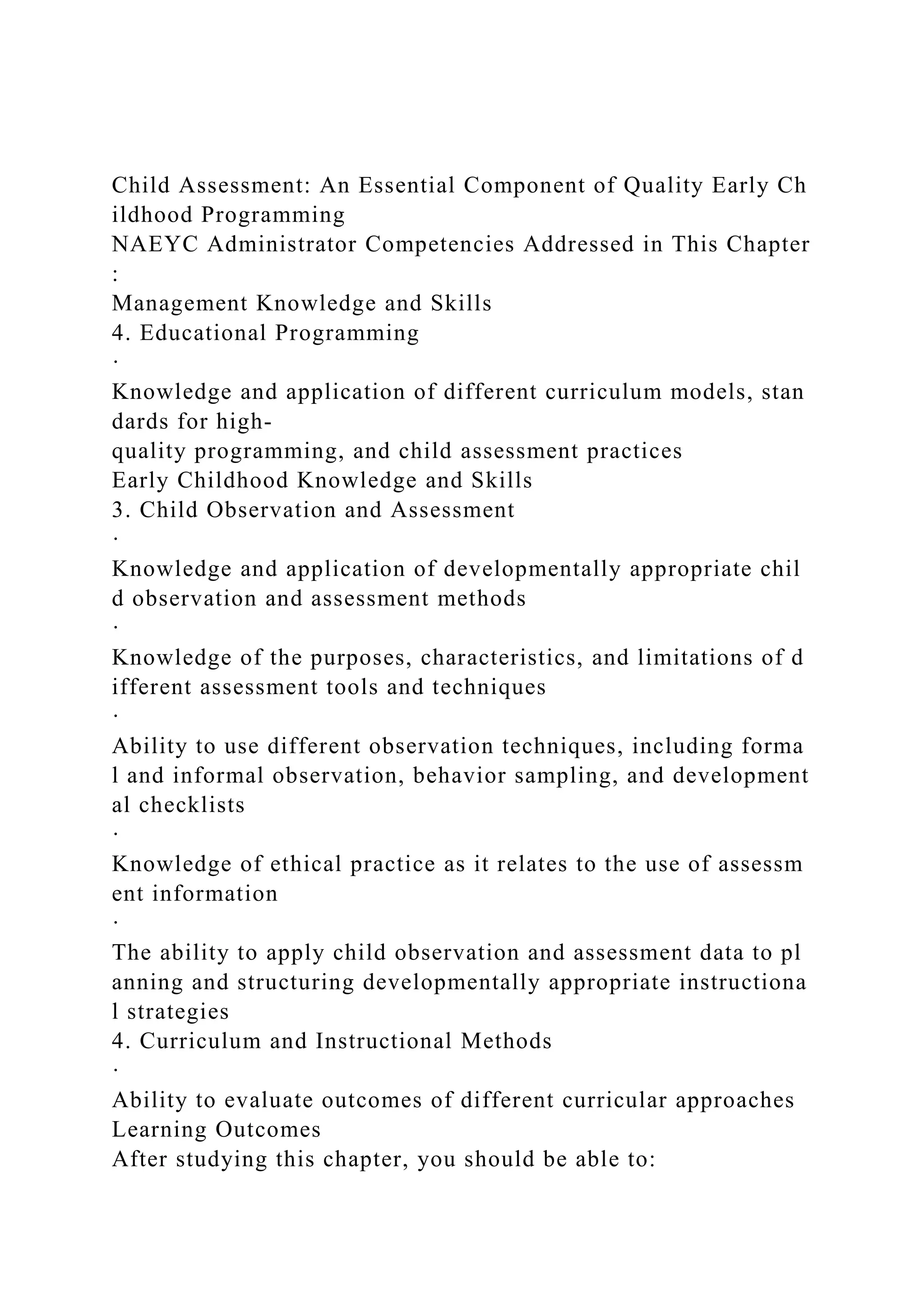 Child Assessment An Essential Component of Quality Early Childhoo.docx