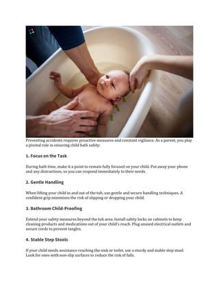 Child Bath Safety Preventing Accidents and Creating a Secure ...