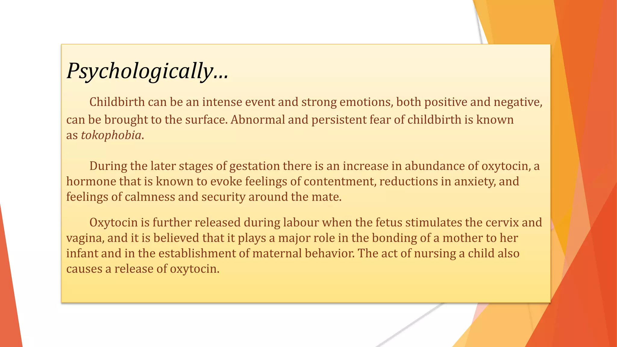 Childbirth - a process | PPTX