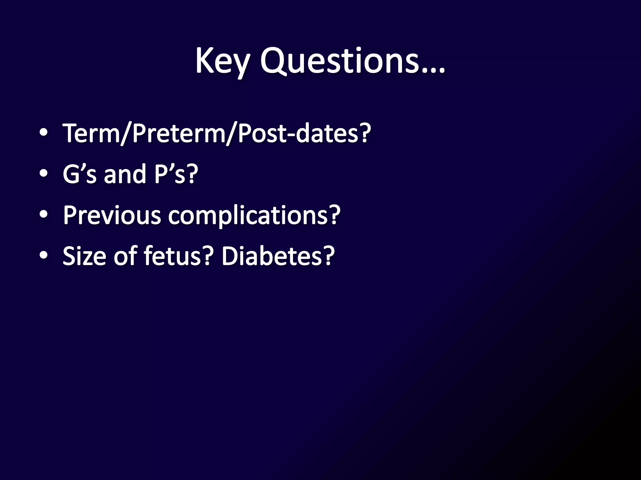 Childbirth emergencies (2) | PPTX