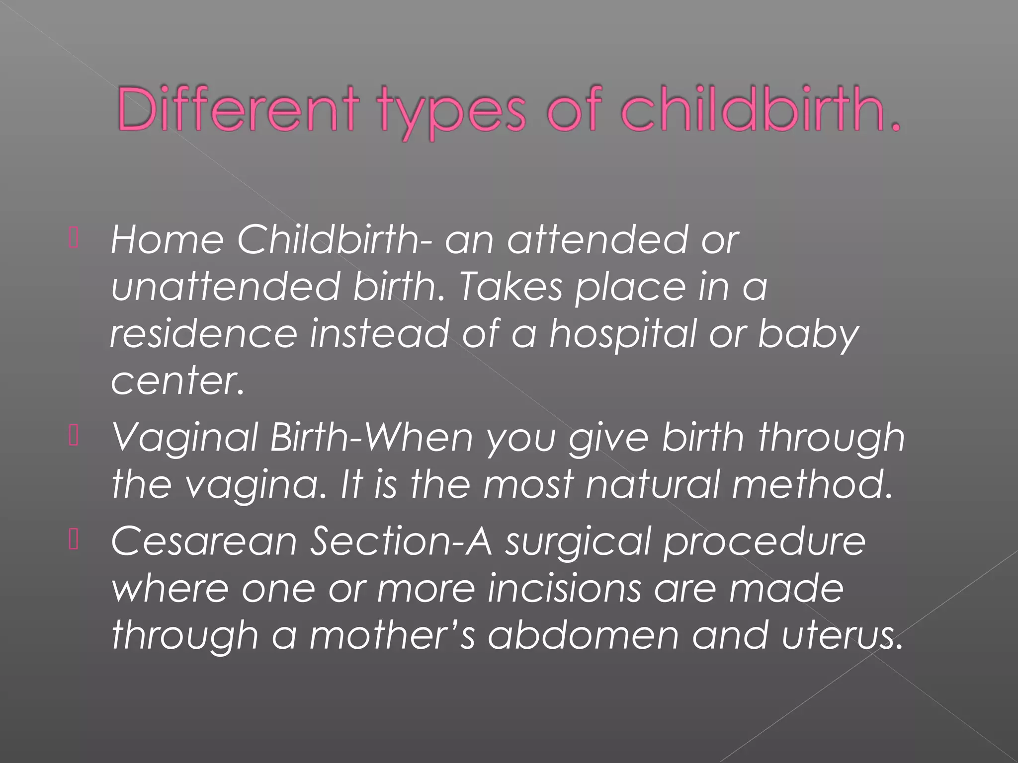 Childbirth presentation | PPT