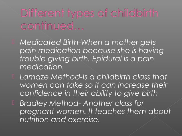 Childbirth presentation | PPT | Pregnancy | Reproductive Health