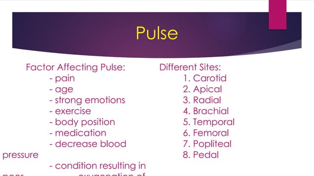 vital signs contraindication and indications | PPT