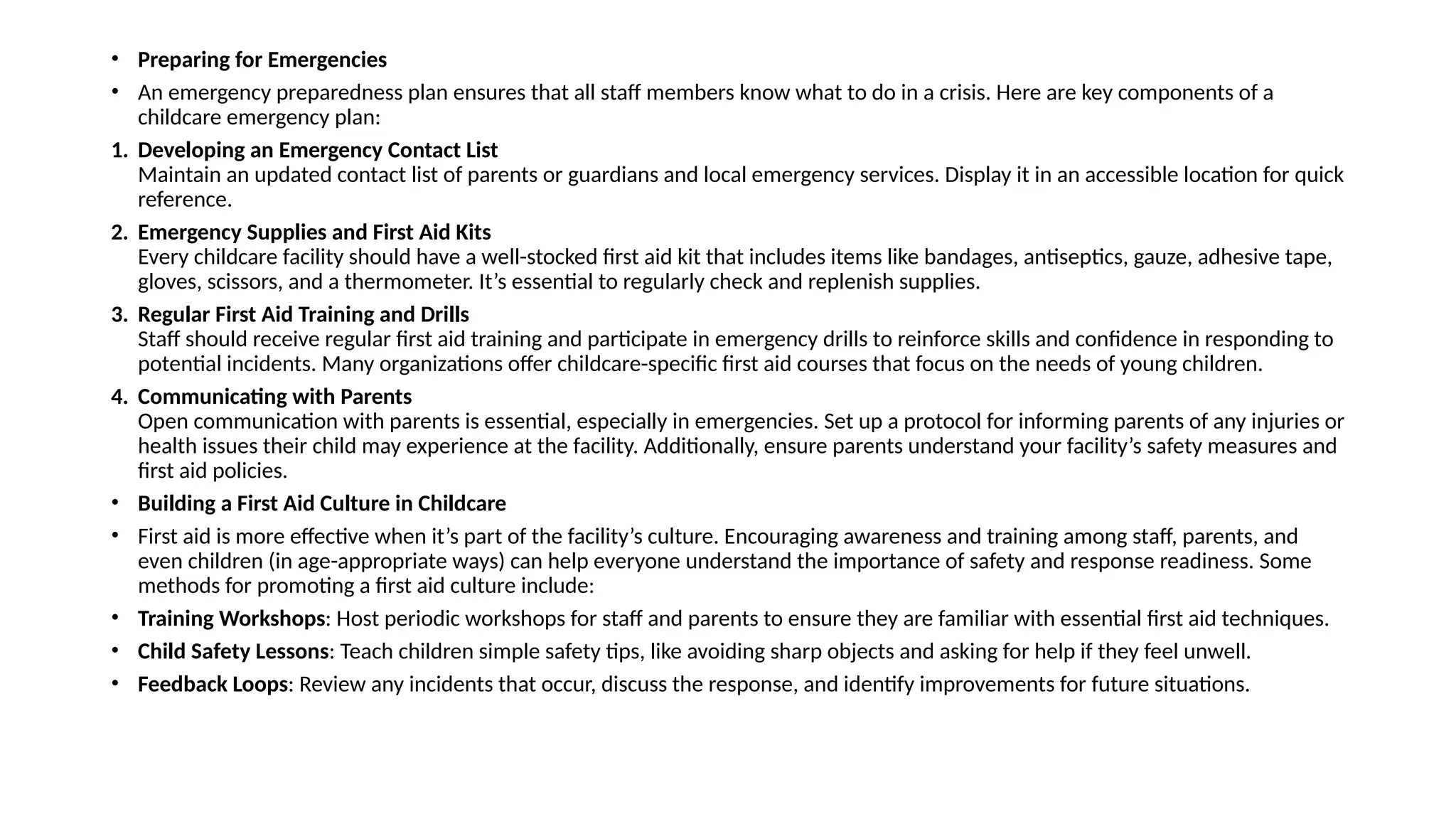 Childcare First Aid: A Comprehensive Guide to Keeping Kids Safe | PPTX